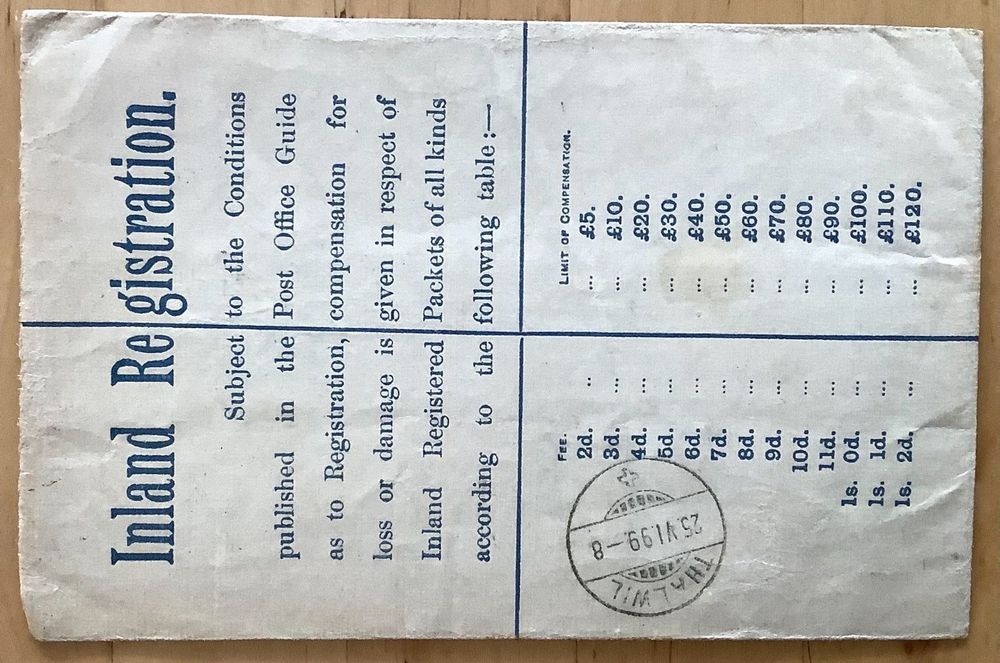England 1899 Registered Letter mit Perfin | Kaufen auf Ricardo