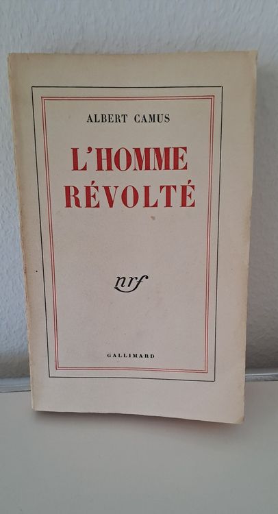 Albert Camus " L'Homme Révolté" | Kaufen auf Ricardo