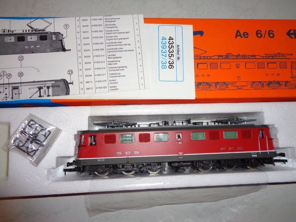 Roco 43536 Ae 6/6 rot SBB HO / DC analog (Gebraucht) in Adlikon b.Regensdf für CHF 140 – mit ...