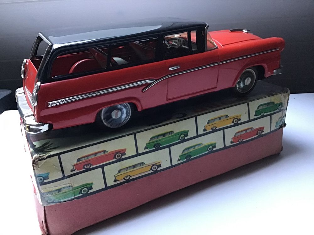 Altes Blech Modellauto " FORD RANCH WAGON" 50er Jahre OVP | Kaufen auf ...