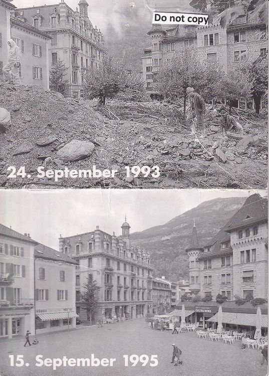 Brig VS - vor und nach der Unwetter-Katastrophe 1993 | Kaufen auf Ricardo