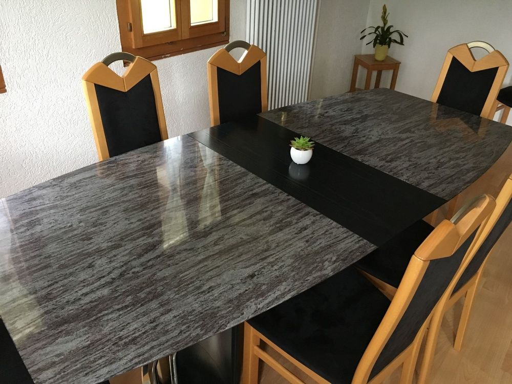 Esstisch aus Granit, ausziehbar | Kaufen auf Ricardo