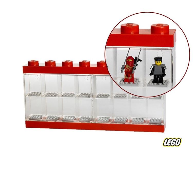 Lego Minifigure Display Case 8 Knob Rot (Neu und originalverpackt) in ...