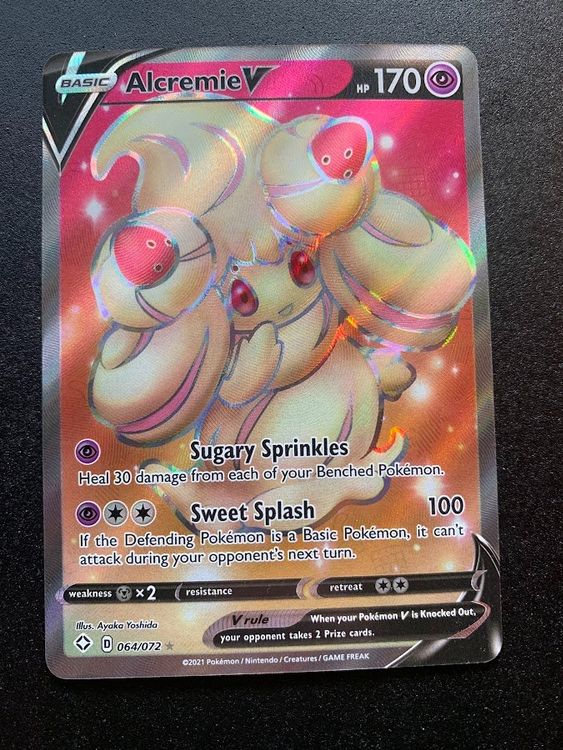 Pokemon card - carte - karte / ALCREMIE V basic | Kaufen auf Ricardo