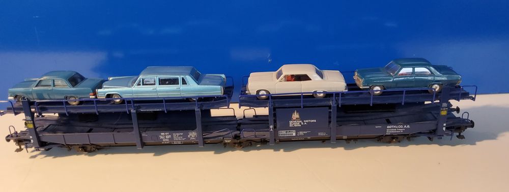ROCO Auto-Transporter SBB + DB H0 2 Einheiten (Gebraucht) in Grüningen ...