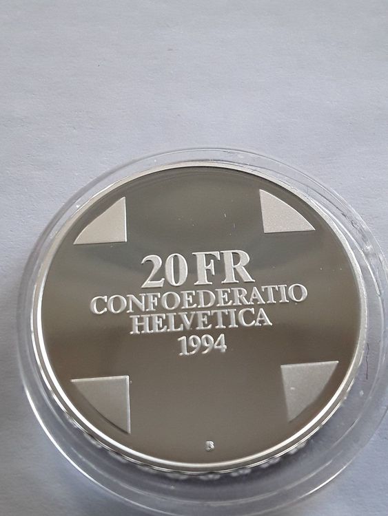 20 Fr. Gedenkmünze 1994 Teufelsbrück. PP (Gebraucht) in Bazenheid für CHF 30 – mit Lieferung auf ...