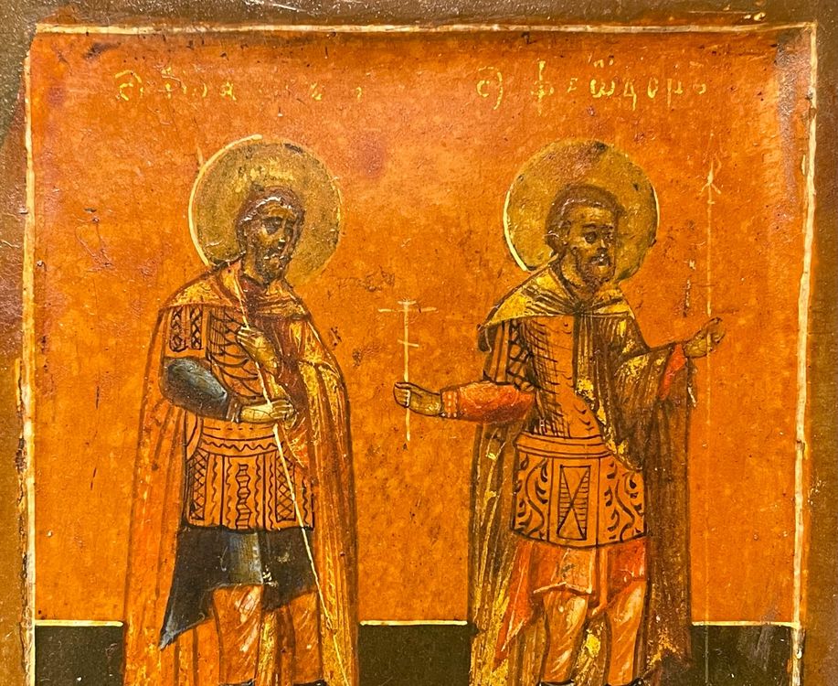 Russland - Ikone - Märtyrer Nikita und Feodor - um 1800 | Kaufen auf Ricardo