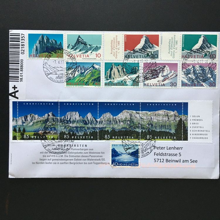 8x Schweizer Berge + Churfirsten ZN 433+ | Kaufen auf Ricardo