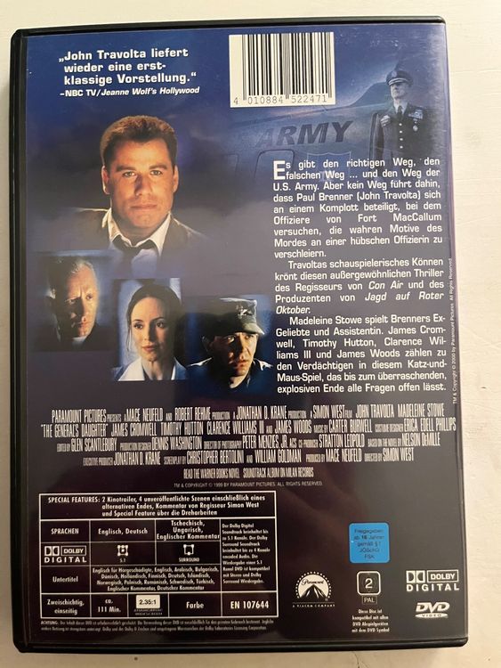 Wehrlos - Die Tochter des Generals (1999) DVD 📀 - Travolta (Neu (gemäss Beschreibung)) in Sierre ...