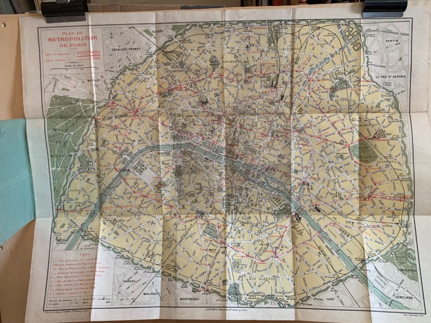 Paris - "Plan du Métropolitain de Paris" (Usato) a Sorengo per CHF 8 ...