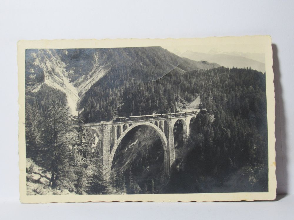 AK Wiesner Viaduct Davos Rhätische Bahn 1935 (Gebraucht) in Grenchen ...