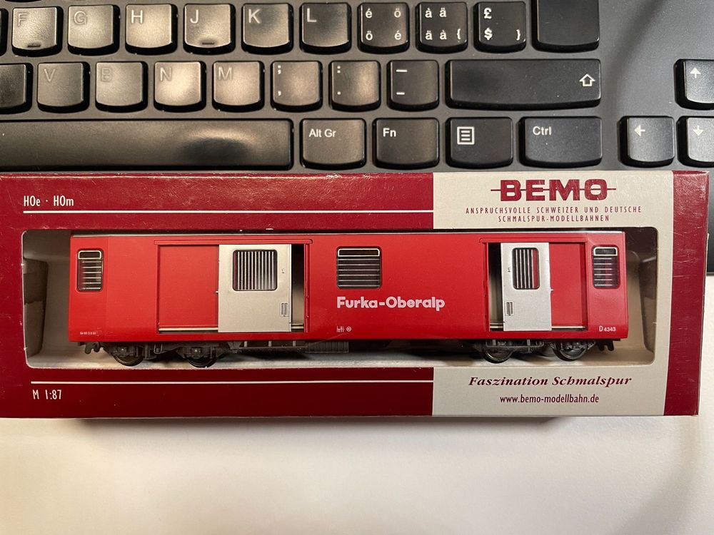 Bemo FO Gepäckwagen D 4343, Nr. 3269 213 (Neu und originalverpackt) in ...