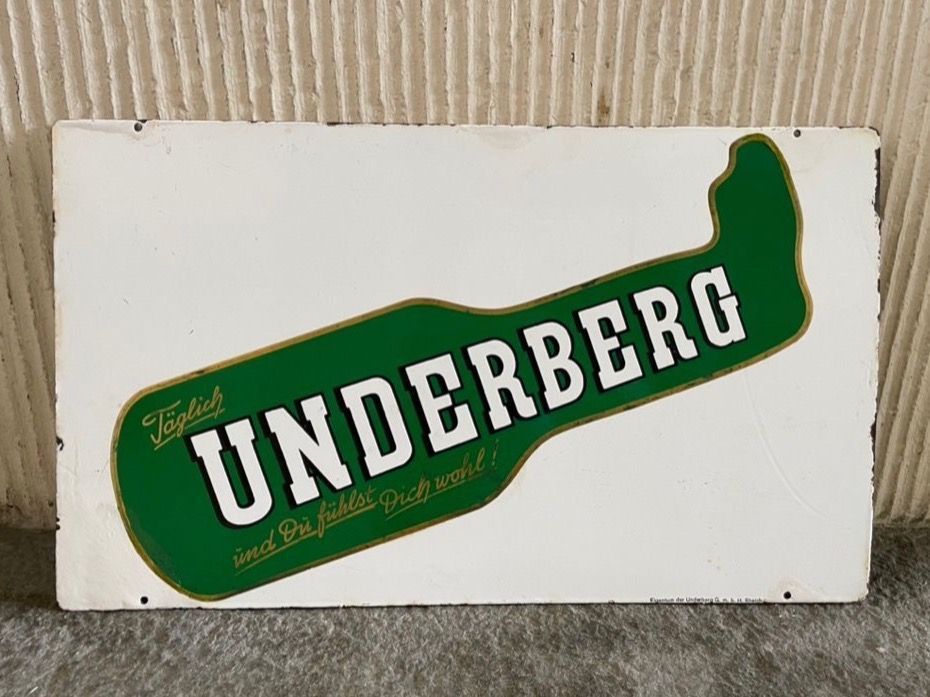 Originales Reklame Emailleschild Underberg (Gebraucht) in Luzern für ...