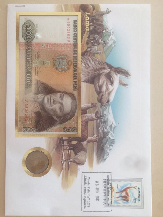 Banknotenbrief mit Münze Peru (Neu und originalverpackt) in Muralto für CHF 9.95 – mit Lieferung ...