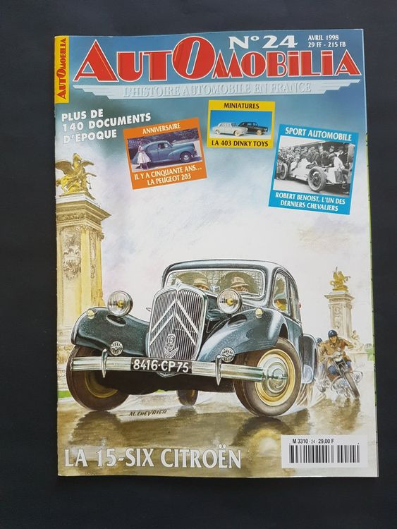 Magazine Automobilia N° 24, avril 1998, Citroën Traction 15 | Kaufen ...