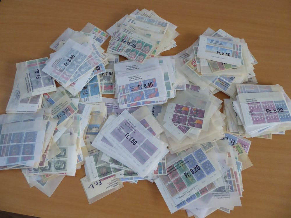 Gewaltiger CH Abo Posten mit 480 Tüten Viererblocks | Kaufen auf Ricardo