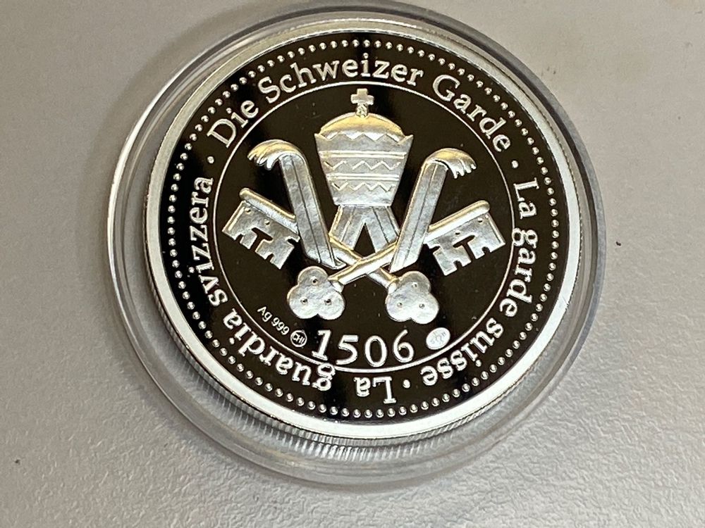 1 Unze Silber Schweizer Garde Clemens VII. gerettet (Neu und originalverpackt) in Herisau für ...