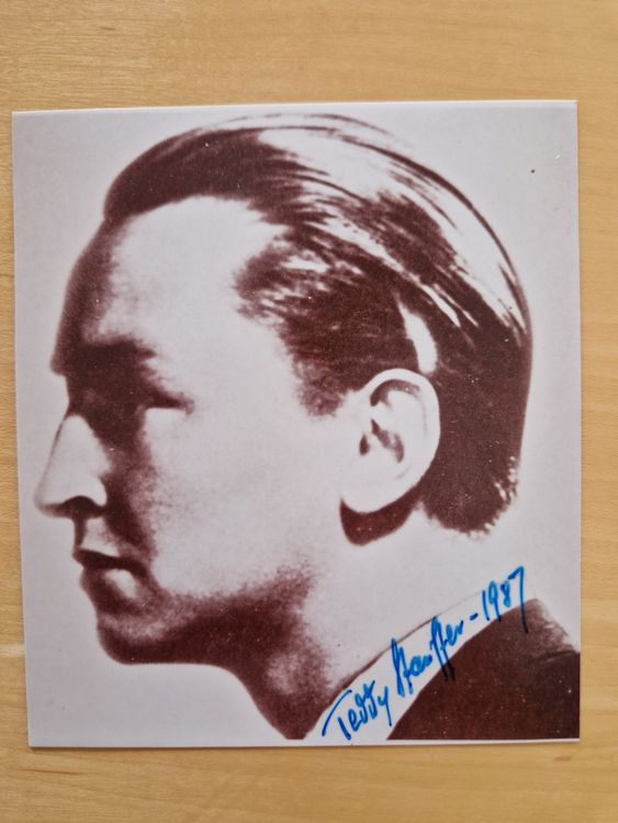 Teddy Stauffer, Original Autogramm auf Foto in s/w | Kaufen auf Ricardo