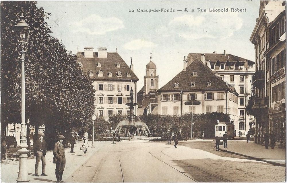 La Chaux-de-Fonds A la Rue Léopold Robert Tram Animation | Kaufen auf ...