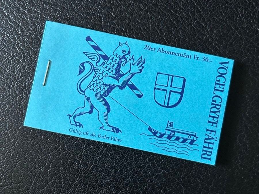 Fähri 20er Abo Ticket Basel Rhein Fähre Fääry Gutschein (Neu (gemäss Beschreibung)) in Oberwil ...