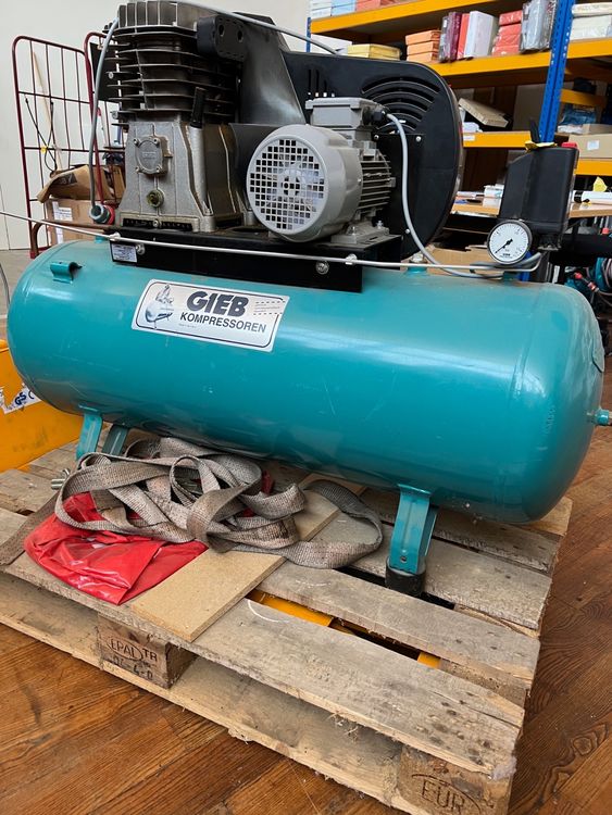 Gieb Stationärer Kompressor 3KW mit 400 Volt Starkstrom (Gebraucht) in ...