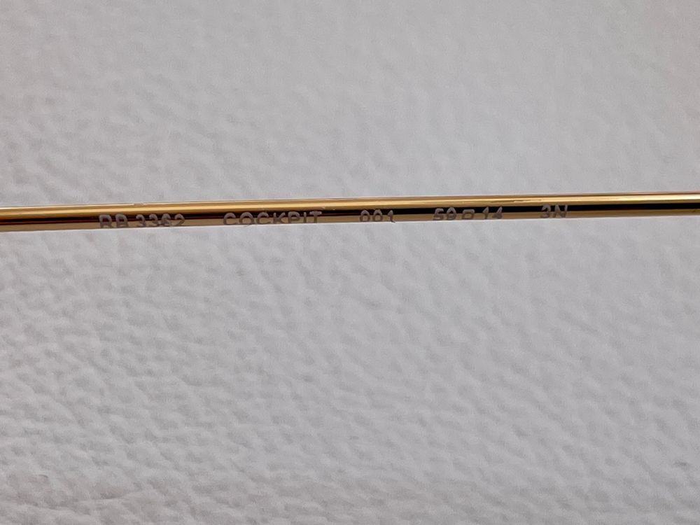 Ray-Ban Sonnenbrille Model Cockpit RB 3362 001 59-14 + Etui | Kaufen ...