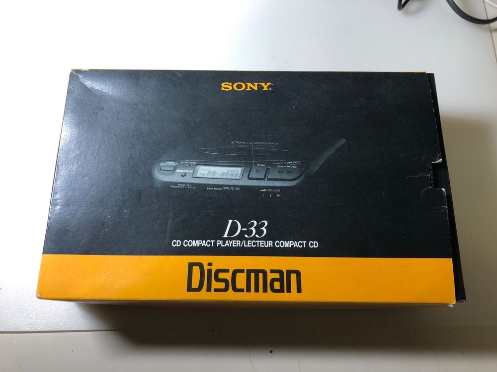 Walkman Discman Sony D-33 CD (Gebraucht) in Cadenazzo für CHF 50 – mit ...