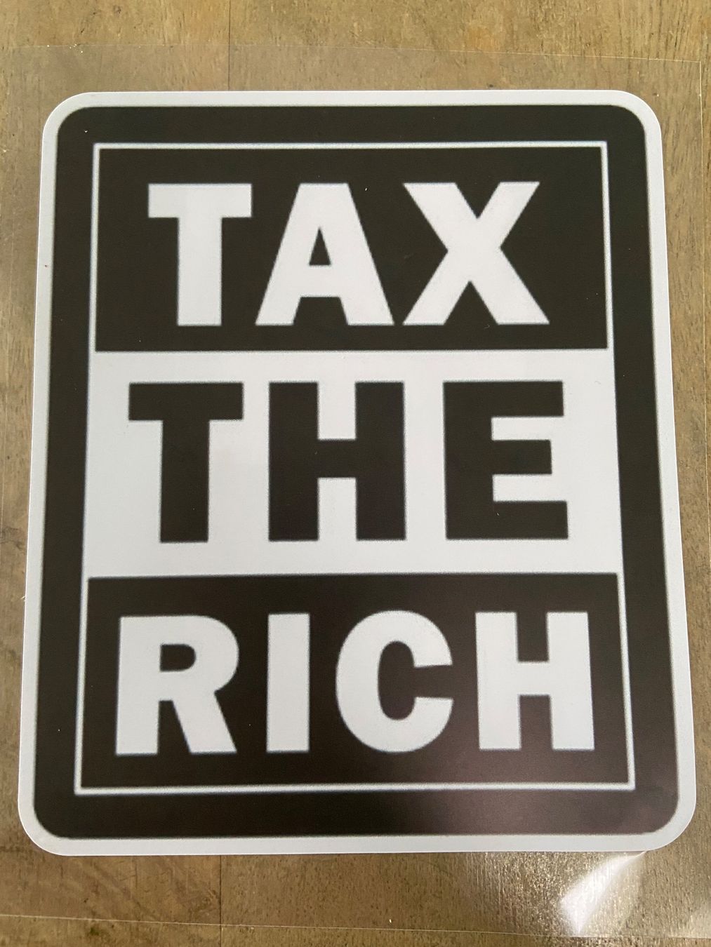 Sticker gross Tax The Rich 12x15 cm höhere Steuern f. Reiche (Neu und ...