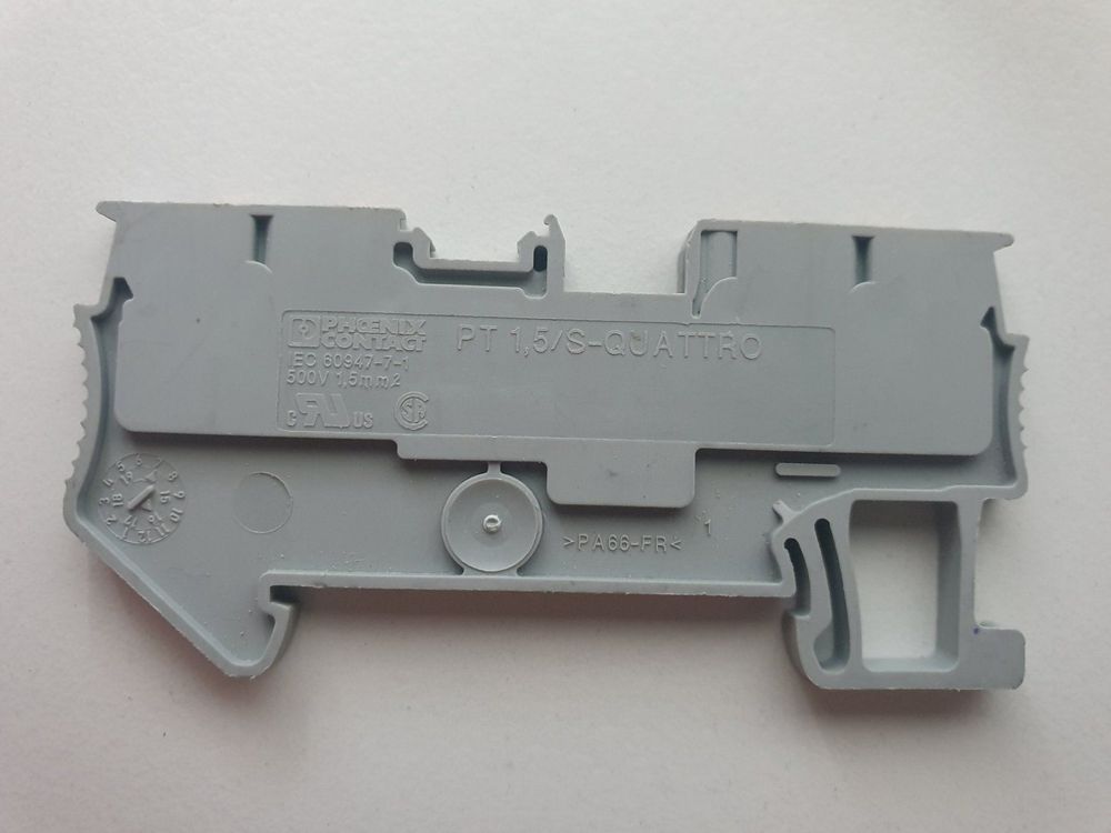 PHOENIX-CONTACT PT 1.5 QUATTRO Durchgangsklemme Tragschie 4P (Neu ...