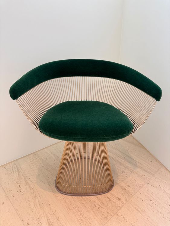 Knoll Platner Stuhl 18k Gold Mohair (8x verfügbar) (Neu (gemäss ...