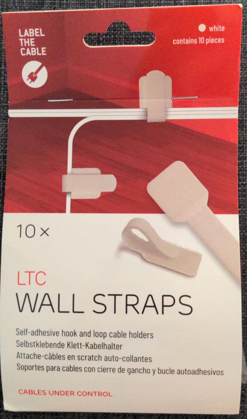LTC Wall Straps - 10 pack - self adhesive cable tidy! (Neu und ...