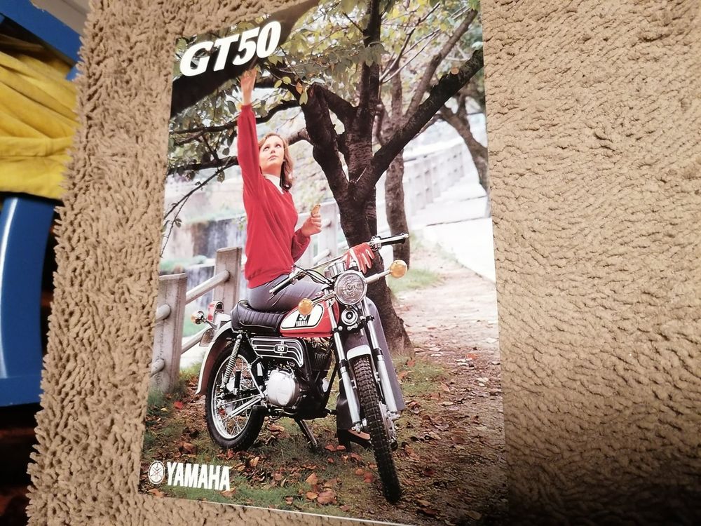 Yamaha GT 50 oldtimer publicité moto collector rare antik | Kaufen auf Ricardo