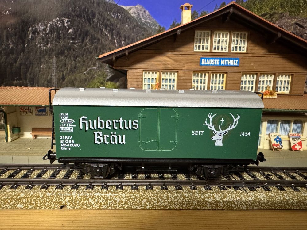 Kleinbahn H0 4552 - ÖBB Bierwagen Hubertus Bräu Glms | Kaufen auf Ricardo