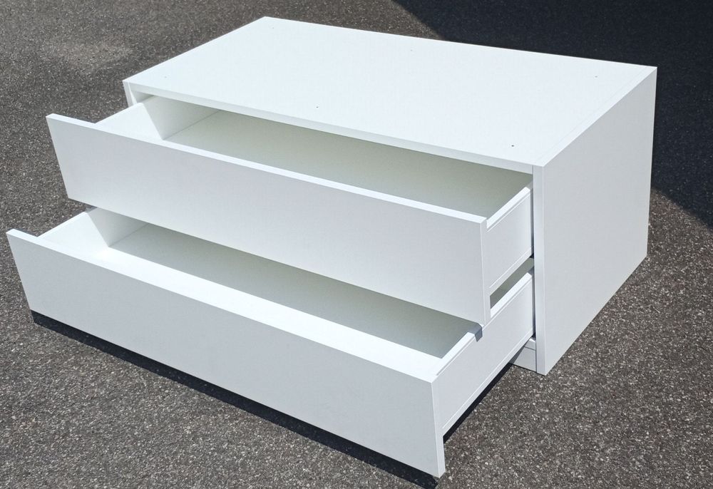 KORPUS | WEISS | 2x SCHUBLADEN | Handmade by Schreiner | Kaufen auf Ricardo