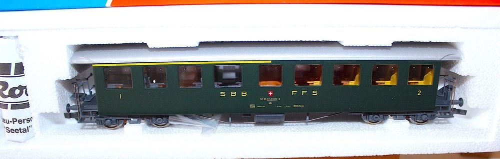 Roco 45095 DC Seetalbahnwagen 1/2.Kl. SB (Neu und originalverpackt) in ...