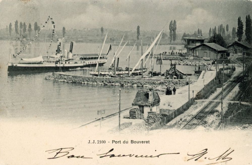 Bouveret VS - Port du Bouveret en 1903 (D'occasion) à Niedergesteln ...