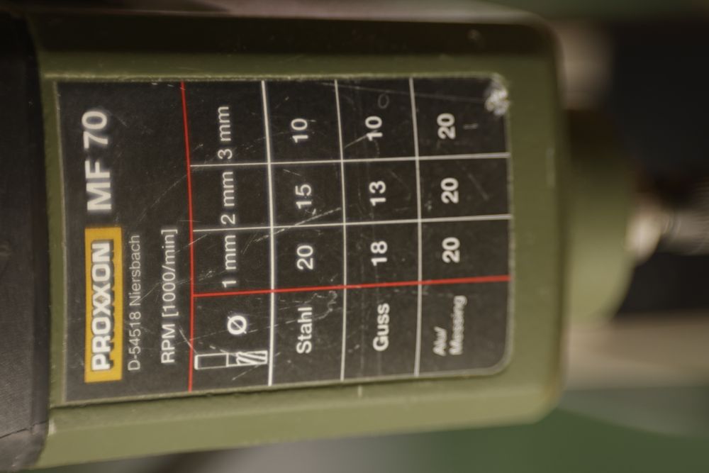 PROXXON MICRO-Fräse MF70 (Gebraucht) in Belp für CHF 186 – mit Lieferung auf Ricardo kaufen