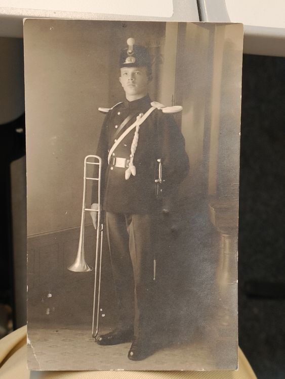 Echt Photo Karte / Militär Trompeter ca. 1890 (Gebraucht) in Brugg AG ...
