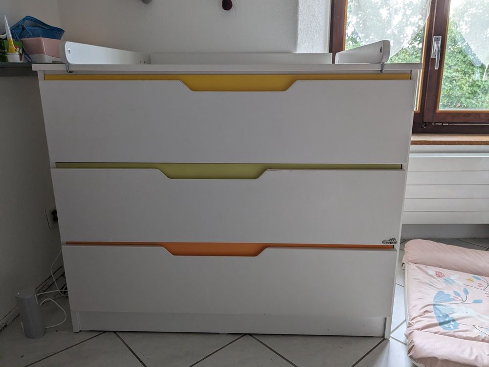 Table à lange, Wickeltisch / Commode, Kommode Geuther (Gebraucht) in ...