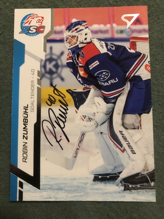 Robin Zumbühl ZSC Hockey Card signiert (Gebraucht) in Meierskappel für ...