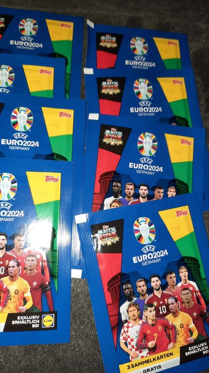 EURO 2024 Match attax 8x 3 Karten (Neu und originalverpackt) in Zuchwil ...