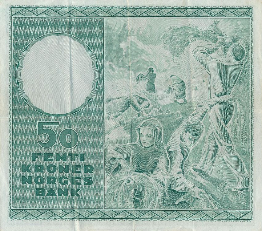 Banknote 50 NORGES BANK FEMTI KRONER 1963 (D'occasion) à Luzern pour ...