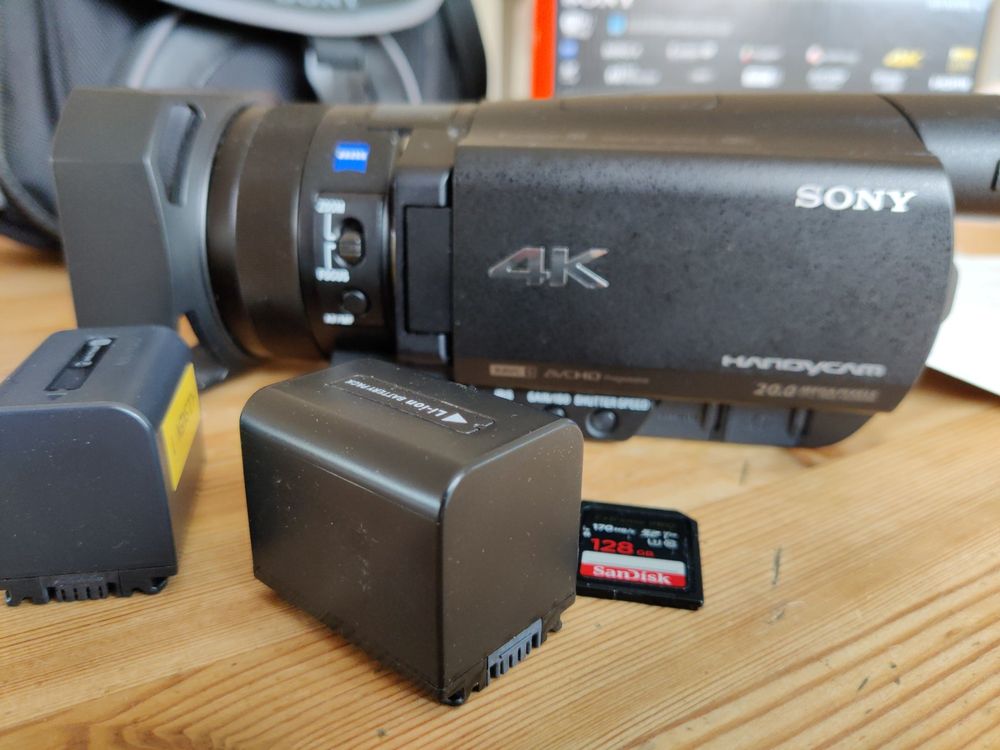 Sony FDR–AX100E Digital 4K Video Camera Recorder | Kaufen auf Ricardo