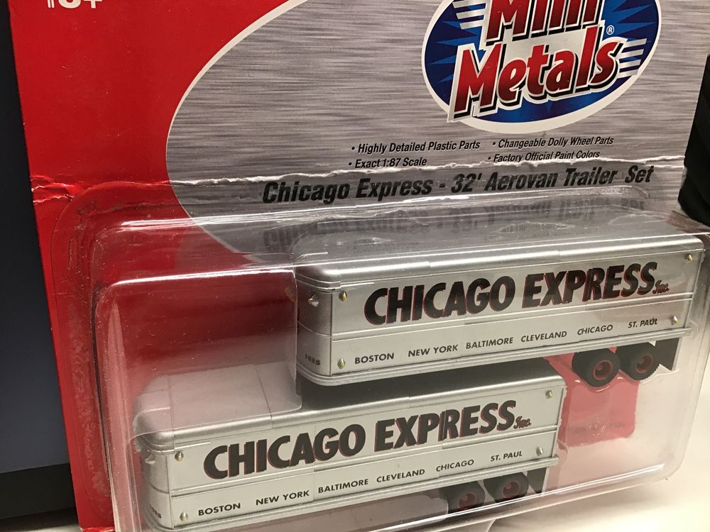 Mini Metals Chicago Express Aerovan Trailer Set, 1:87 (Neu und ...
