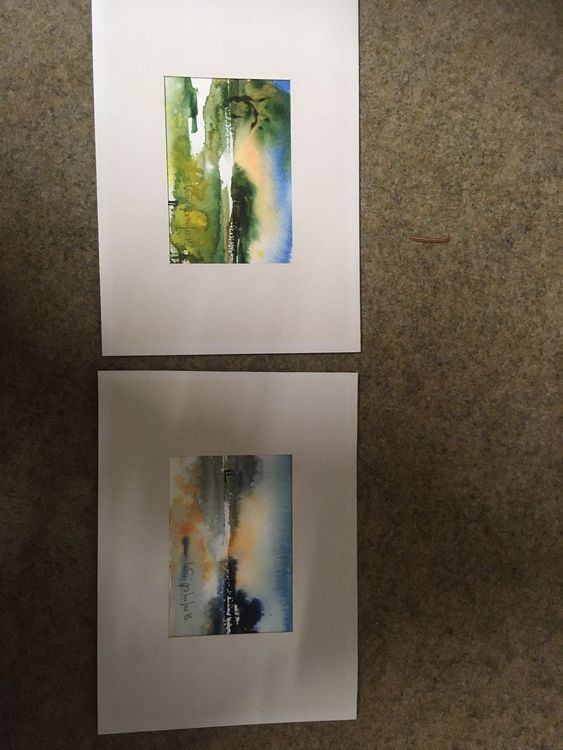 2 kleine Aquarelle von B Königshofer (Gebraucht) in Courgevaux für CHF 10 – mit Lieferung auf ...