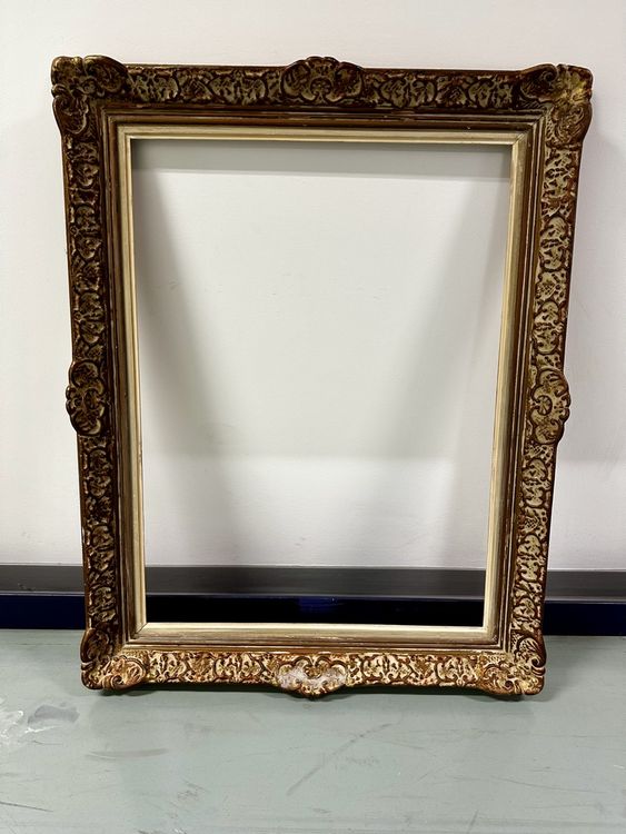 🔘Cadre de tableau ancien, bois et stuck. | Kaufen auf Ricardo