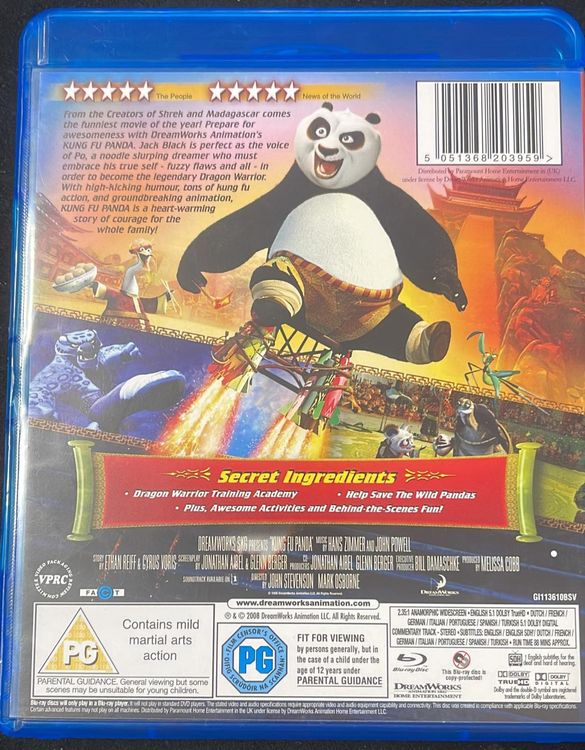 KUNG FU PANDA BLU-RAY (Gebraucht) in Zürich für CHF 5 – mit Lieferung auf Ricardo kaufen