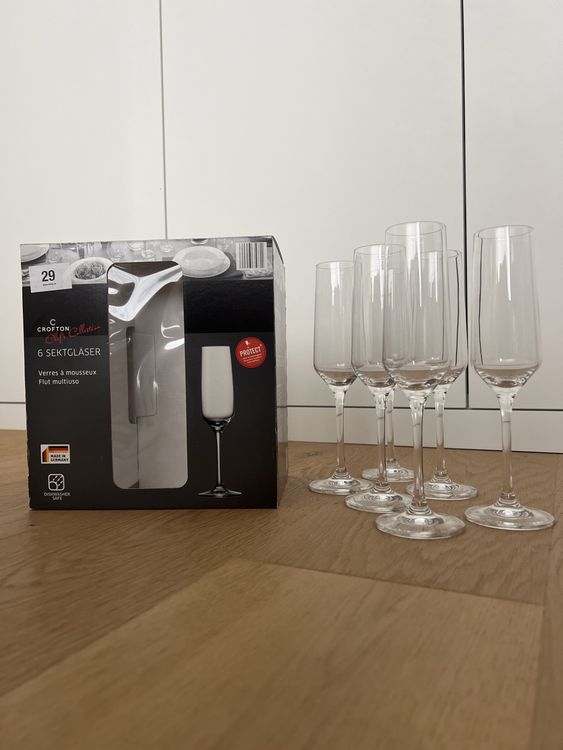 Sektgläser neuwertig (Neu (gemäss Beschreibung)) in Immensee für CHF 5 – nur Abholung auf ...