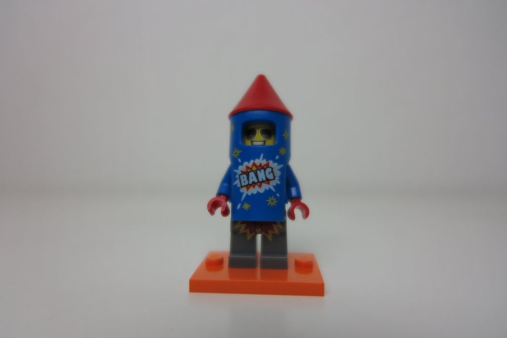 LEGO Minifigur Firework Guy CMF Serie 18 (Neu (gemäss Beschreibung)) in ...