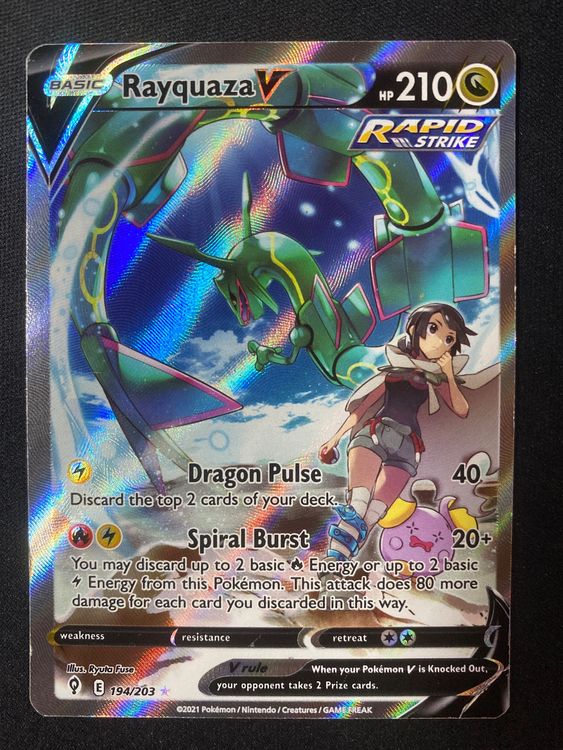 Rayquaza V 194 - Alternate Art - Evolving Skies - EN ab 1 (Gebraucht ...